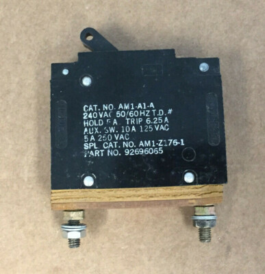 HEINEMANN AM1-Z176-1 CIRCUIT BREAKER 5W 10A 125/250VAC 92696065 | eBay
