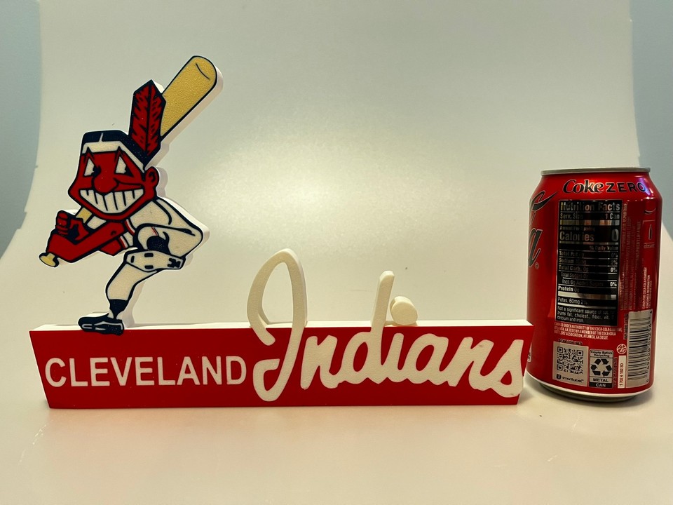 Larger 3D printed Cleveland Indians Chief Wahoo Municipal Stadium Gate ...
