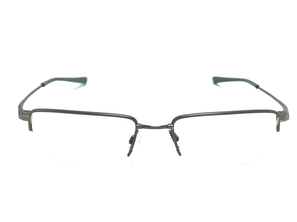 NIKE FLEXON 4236 029 Gunmetal Half Rimless Metal Eyeglasses Frames 53 ...