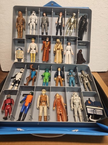 Star Wars Large Lot Of 24 Original Kenner Figures And Collectors Case ...