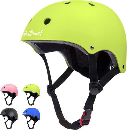 Kids Adjustable Helmet - Ages 3-8 Boys Girls Toddler Multi-Sports ...