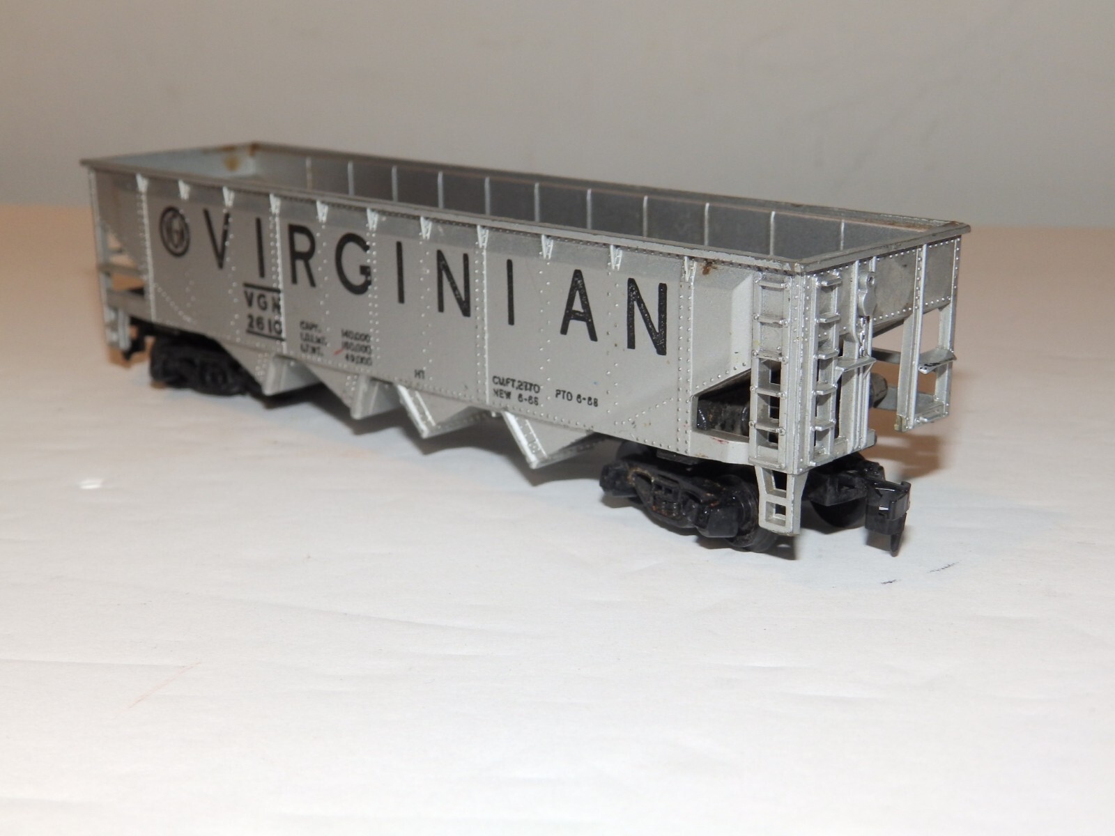 HO scale VIRGINIAN VGN #2610 HOPPER 4 BAY | eBay