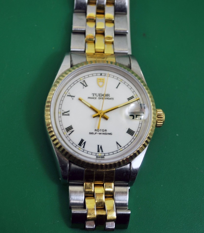 Tudor by Rolex Prince Oyster Date Automatic Enamel Dial Boy's 32mm ...