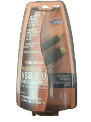 STRATITEC USB 2.0 Universal High speed cable and USB cable For Printer ...