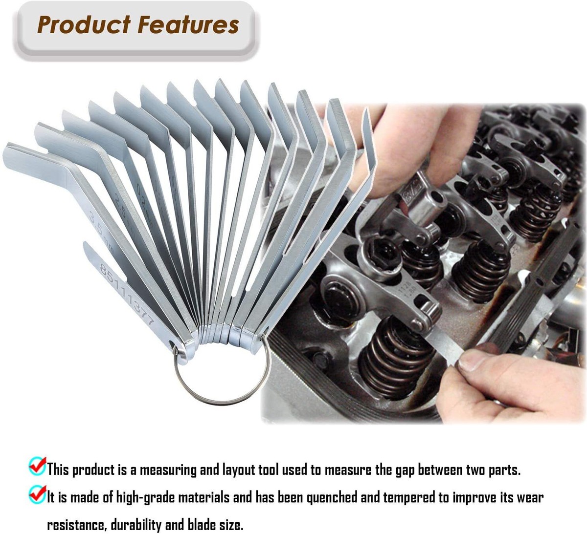 Feeler Gauges For Valves Feeler Gauge Tool Set For Volvo/Mack Engines ...