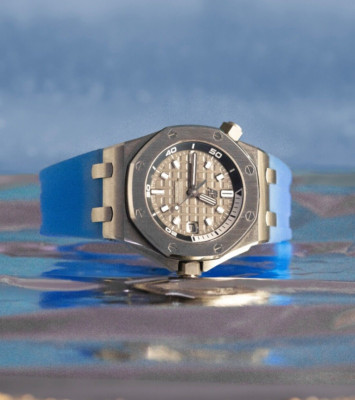 42mm Audemars Piguet Royal Oak Offshore Clear Transparent Rubber Watch ...