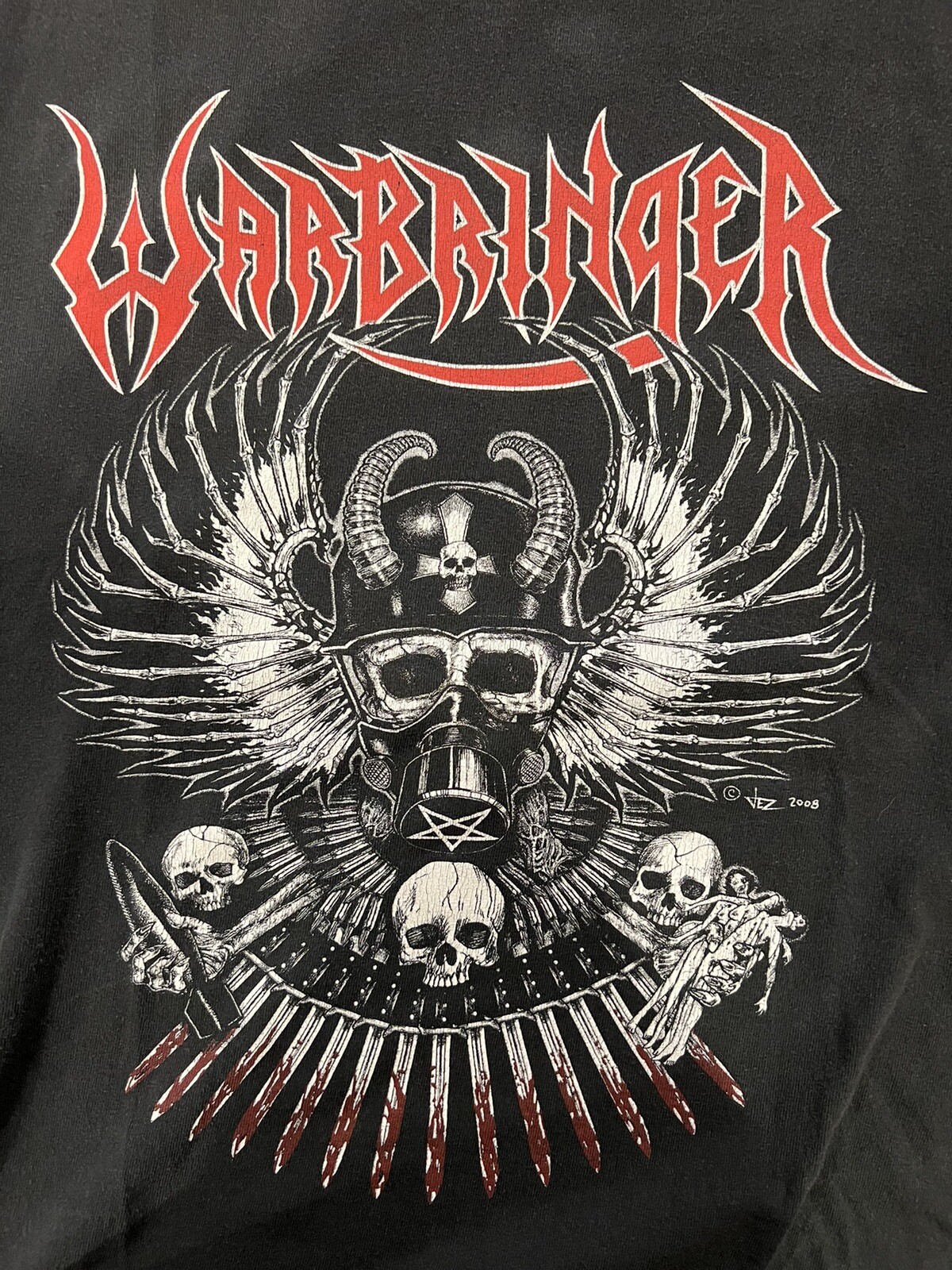 Warbringer T Shirt gas mask - Gem