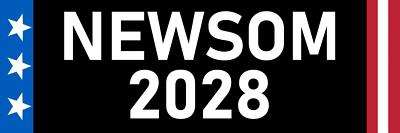 Newsom 2028 Bumper Sticker Gavin Newsom for President California ...