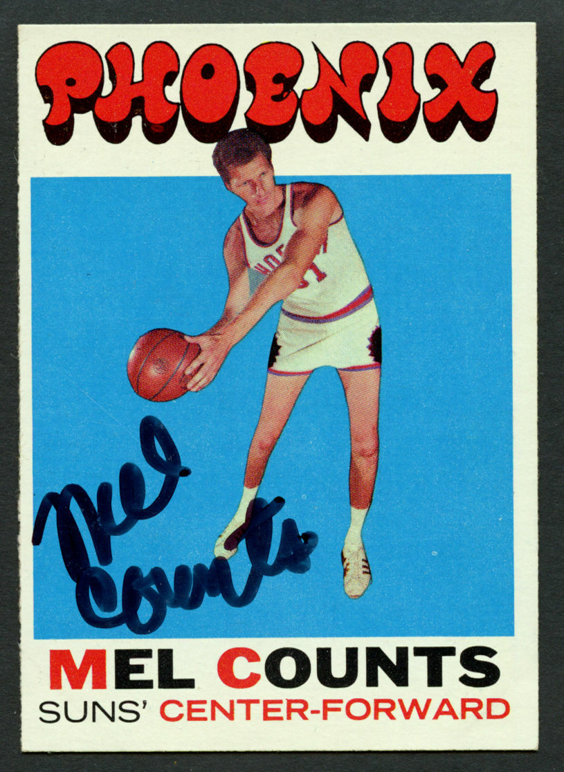 Mel Counts #127 signed autograph auto 1971-72 Topps Basketball Trading ...