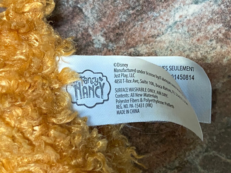 Disney Plush Fancy Nancy Dog Plush Stuffed Animal Play Toy Puppy Barks ...