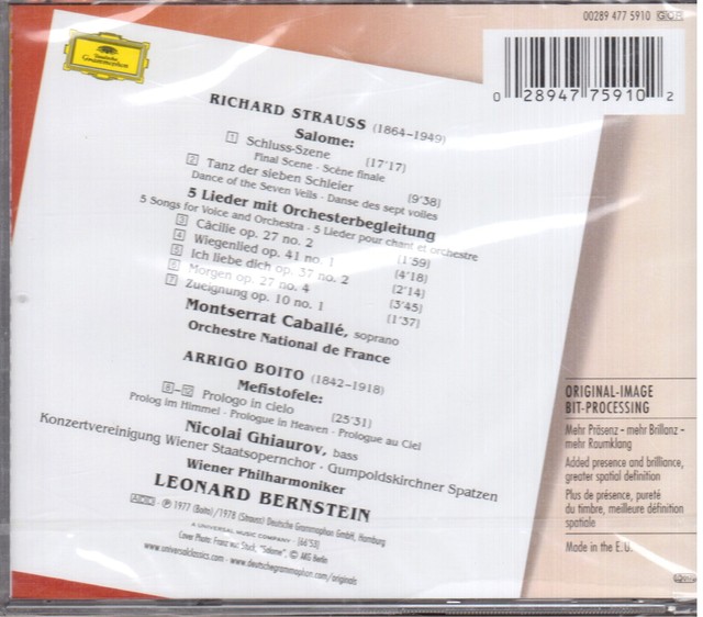 Strauss: Scenes From 'Salome'; 5 Lieder; Boito: Prologue From ...