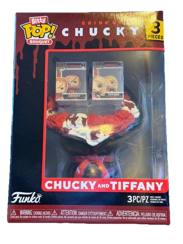 Funko Bitty Pop Bouquet: Bride of Chucky- Chucky & Tiffany 3 Pieces W ...