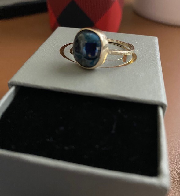 Emily Amey 14k Covellite Ring | eBay