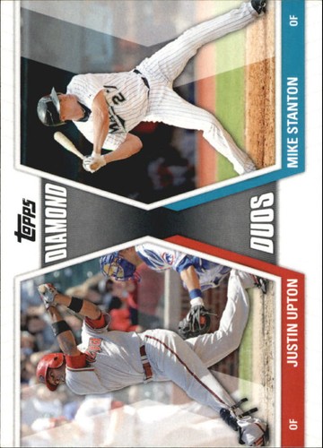 2011 Topps Diamond Duos Diamondbacks Baseball Card #US Justin Upton ...