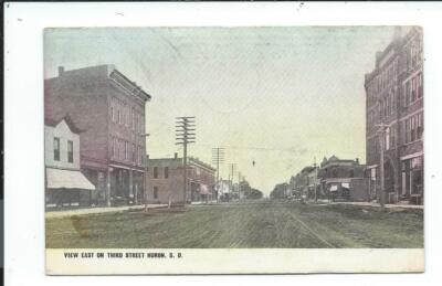 Postcard Post Card Huron South Dakota SD S D Third Street | eBay