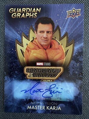 NATHAN FILLION MASTER KARJA AUTO 2024 GUARDIANS OF THE GALAXY VOL 3 GG ...