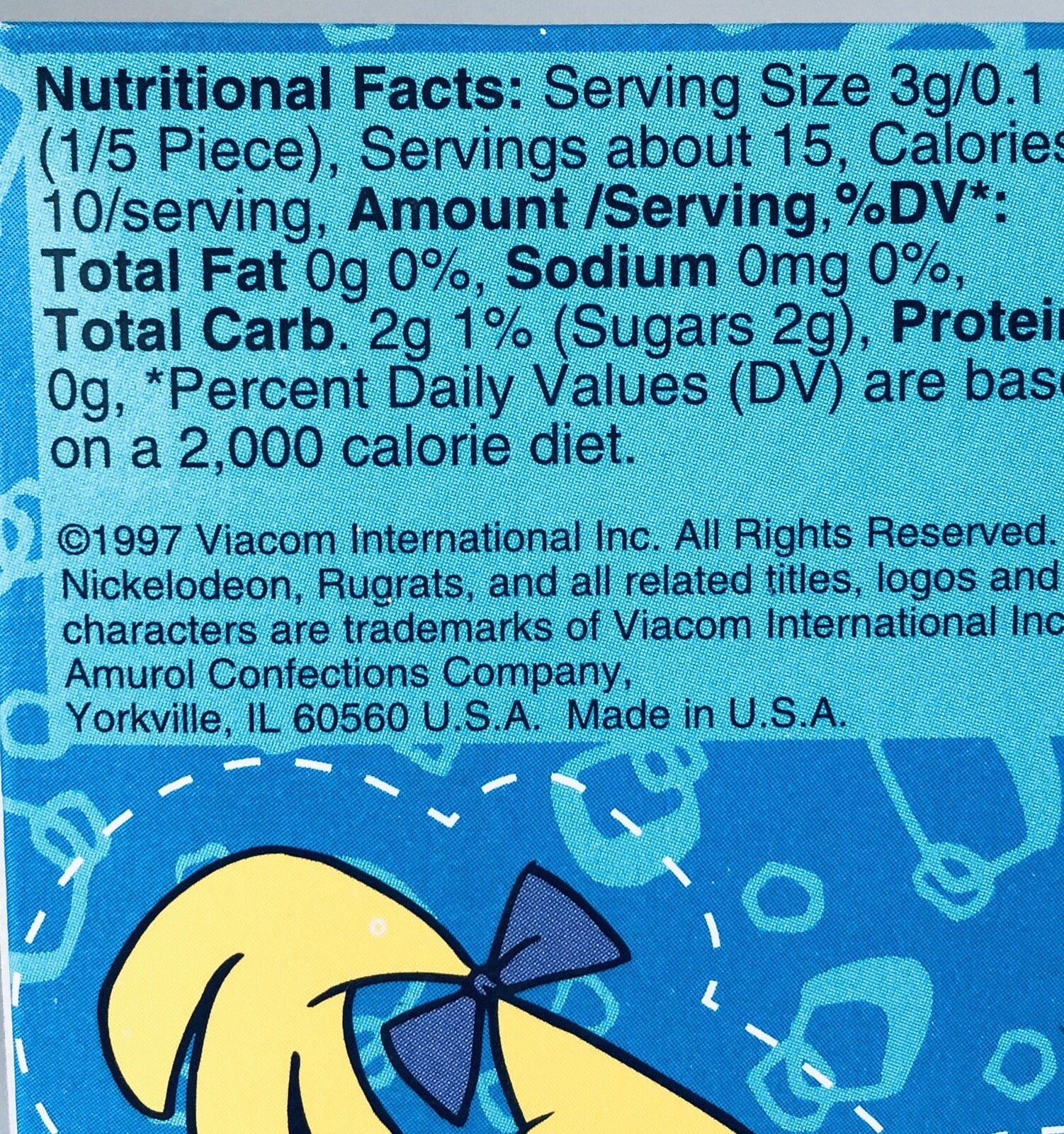 Vintage 1997 Amurol Rugrats COMIC BOOK Bubble Gum Pouch 6” Container ...