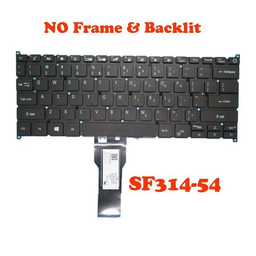 Laptop Backlit Keyboard For ACER Swift 3 SF314-43 English US Black ...