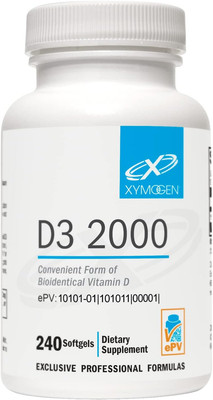 XYMOGEN D3 2000 - Bioavailable Vitamin D3 2000 IU (50 Mcg) - High ...