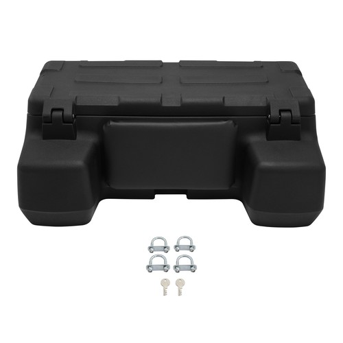 96L ATV Rear Passenger Pad Cargo Storage Helmet Trunk Box Luggage ...