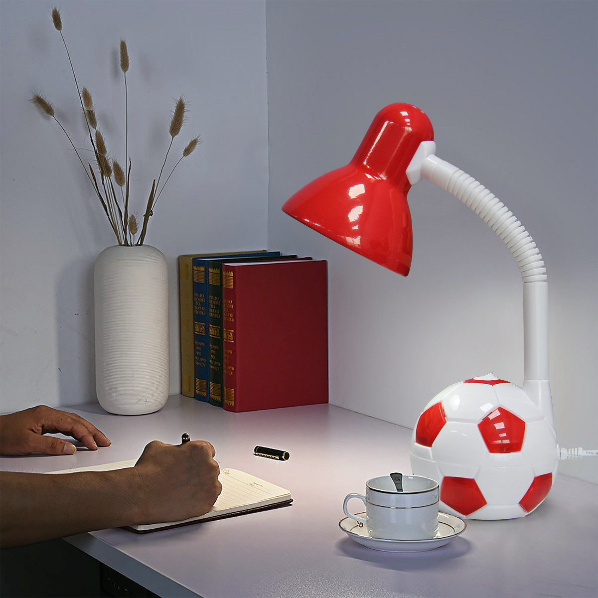 Football Desk Lamp Kids Playroom Bedside Night Light Table Lamp On/Off ...