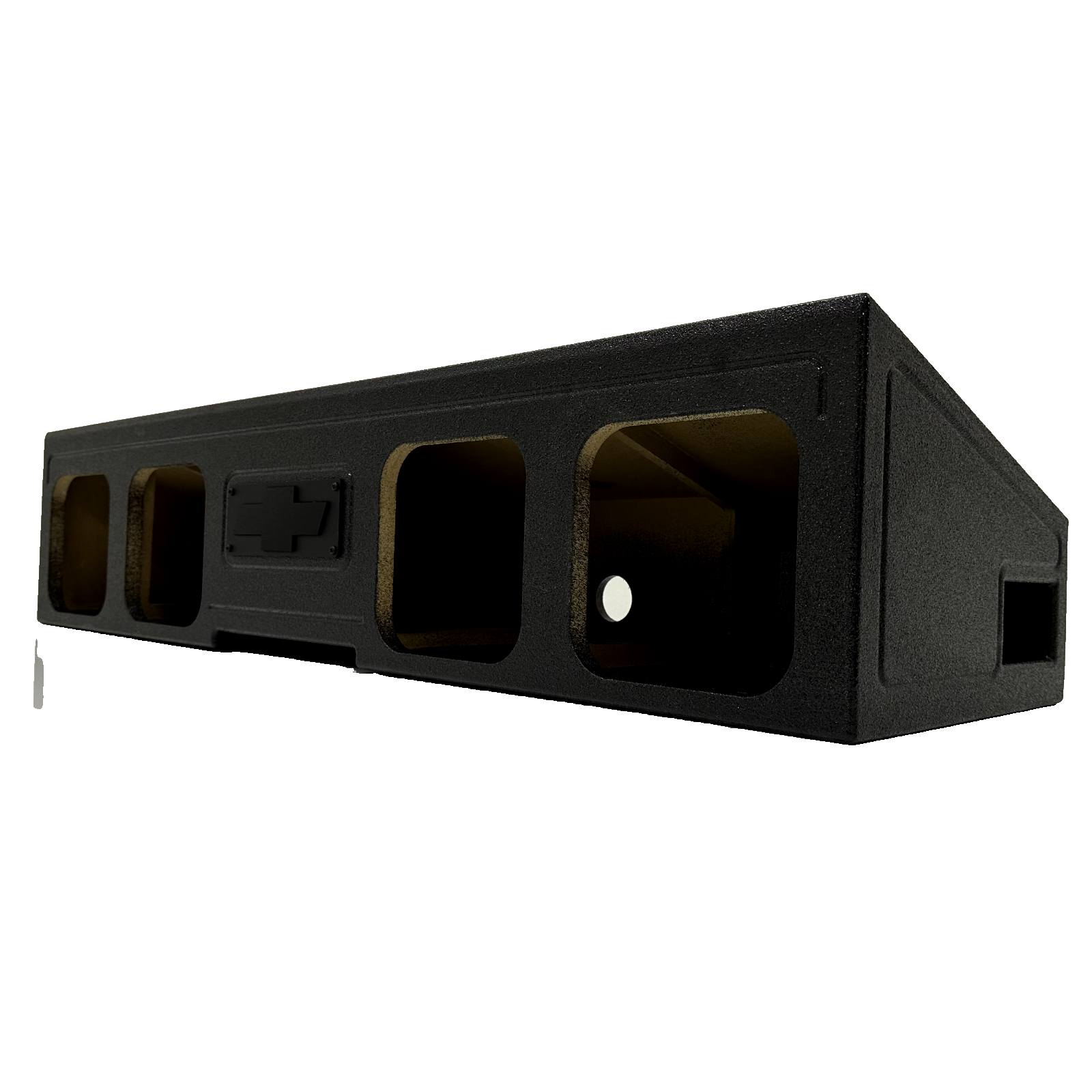 Sub Woofer Box Chevy Silverado 19-22 Crew Cab 4x8 Woofers Square Kicker ...