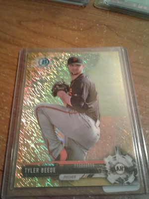 2017 bowman chrome baseball tyler beede gold numbered to 50 | eBay