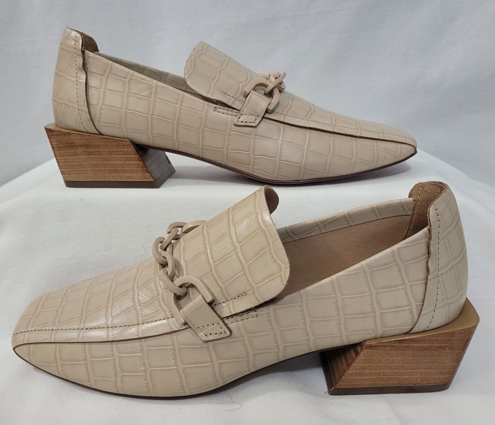 Linea Paolo Womens Beige Leather Shoes Size 7 1/2M - Gem