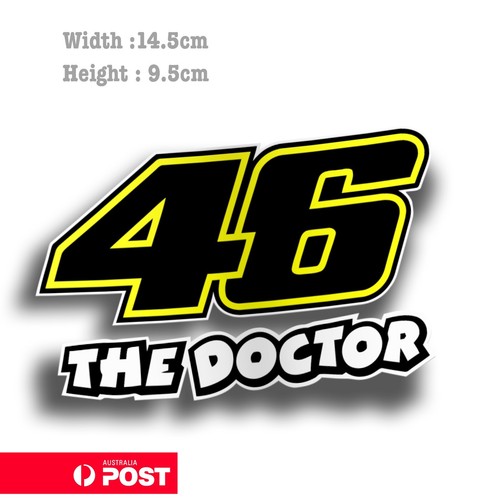 The Doctor 46 - Valentino Rossi's VR46 Motorcycle Decal Stickers | eBay ...