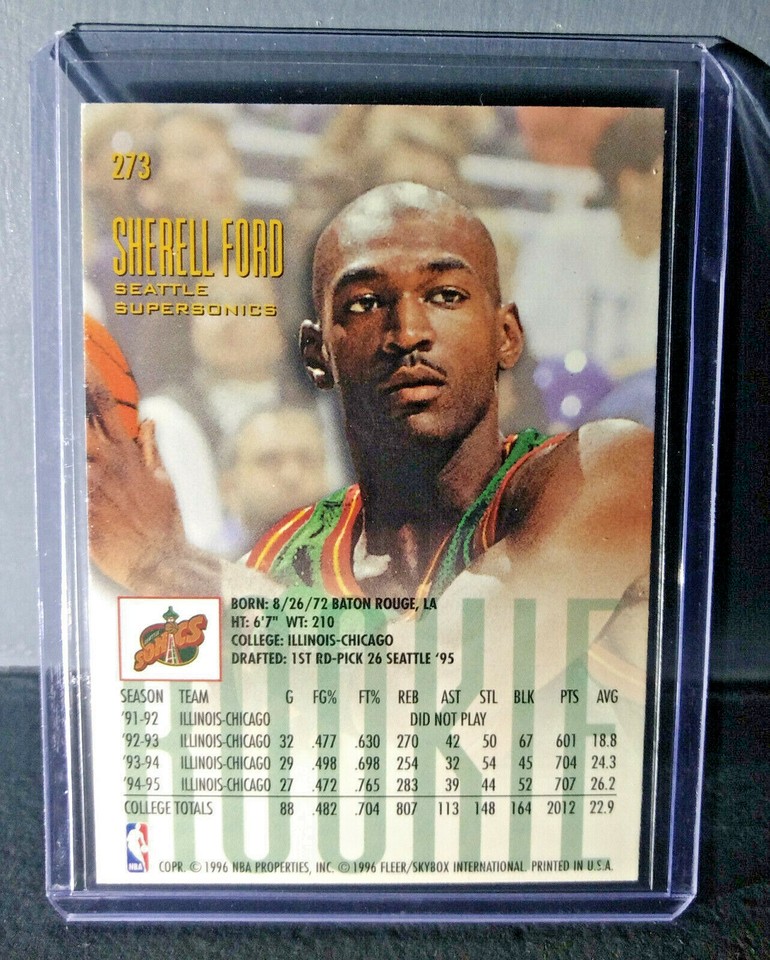 1995-96 Sherrell Ford #273 Fleer Ultra Rookie Basketball Card | eBay