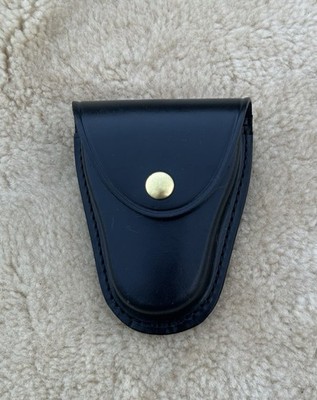Gould & Goodrich PWV Handcuff Case Plain Leather Black Belt Loop Police ...