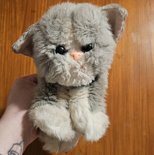 Kitty Kitty Kittens Gray & White Purring Cat Plush Vintage TYCO 1992 ...