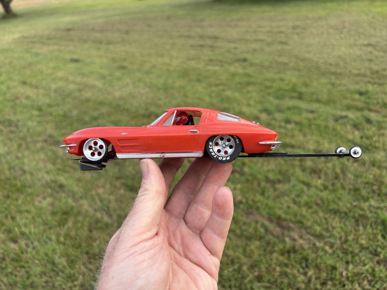 Vintage *CUSTOM* 1/24 (1/25) Scale Drag Slot Car, 1963 CORVETTE ...