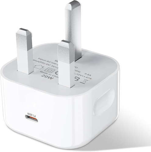 20W USB C Fast Charger UK Plug for iPhone 15 Pro Max iPad Samsung S23 ...