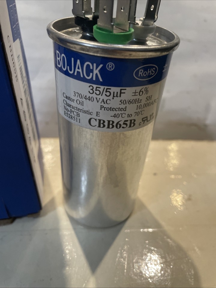 BOJACK Capacitor CBB65B 35/5uF 370V / 440 VAC - New | eBay