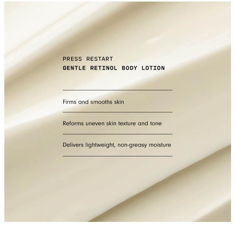 Versed Press Restart Retinol Body Lotion - Skin Firming Cream with ...