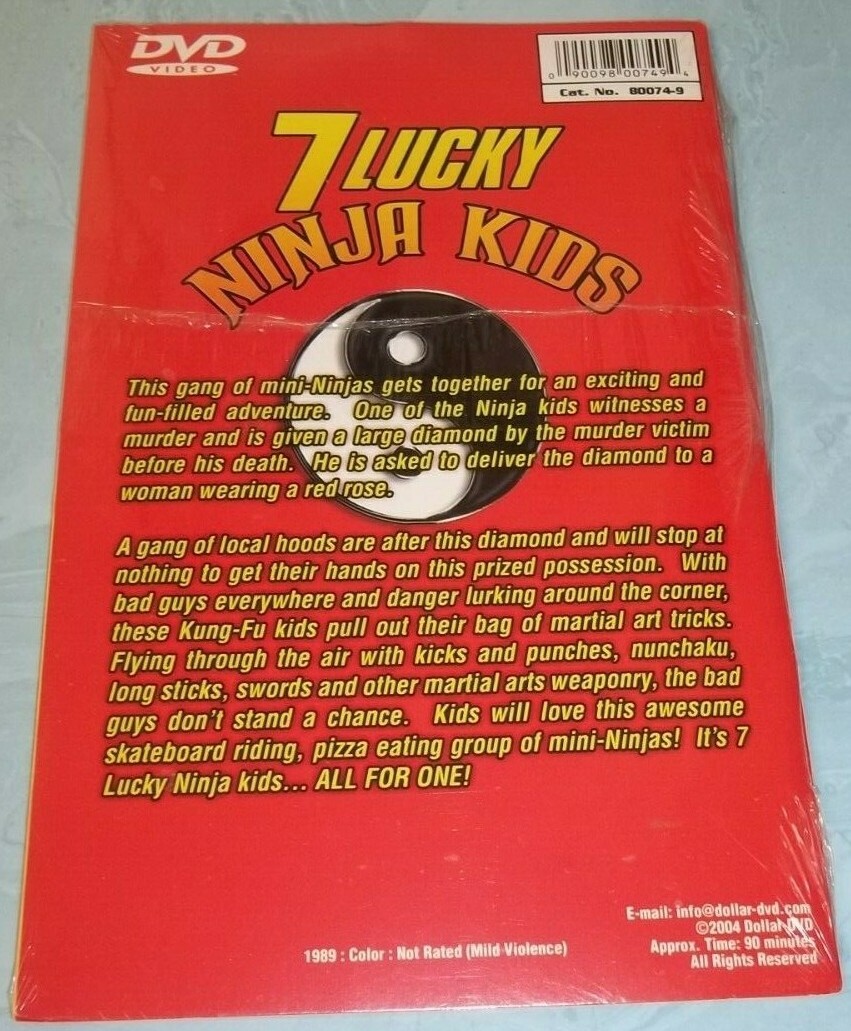 RARE 7 Lucky Ninja Kids (dvd 2001) Unopened for sale online | eBay