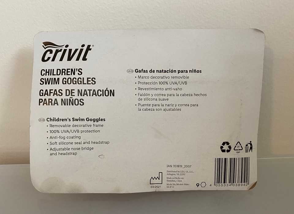 Crivit Children's Mermaid Swim Goggles | eBay