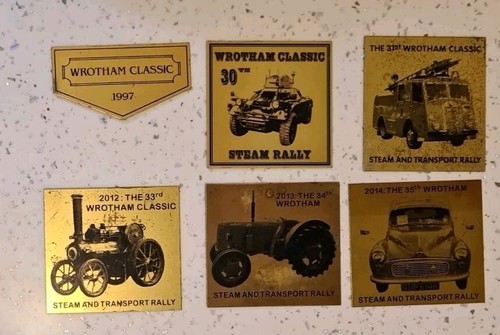 The Wrotham Classic Steam & Transport Rally 6 Plaques 1997 09 10 12 13 ...