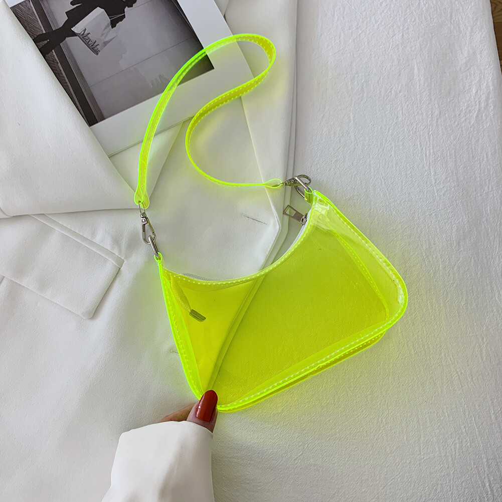 Clear PVC Shoulder Bag Fashion Women Shopper Bag Hobos for Ladies ...