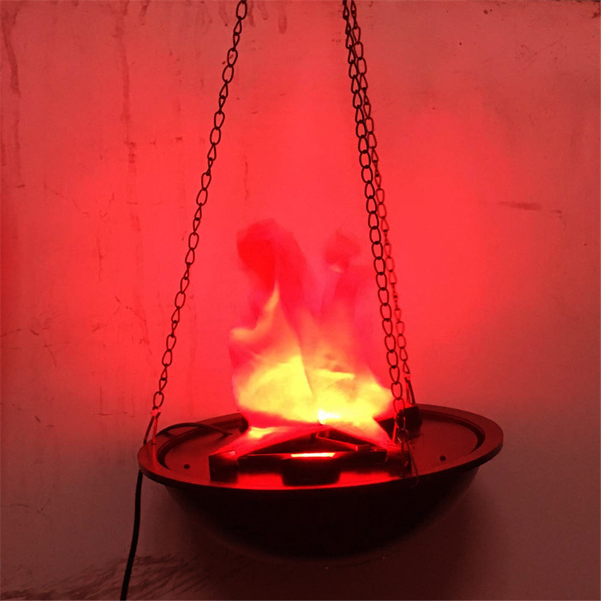 US LED Fake Flame Effect Lamp Torch Light Fire Campfire Centerpiece ...