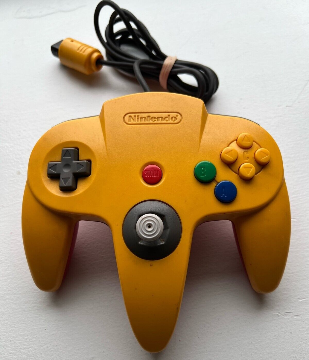 Original Nintendo 64 N64 Yellow Controller Used Buy N64 / Nintendo 64: