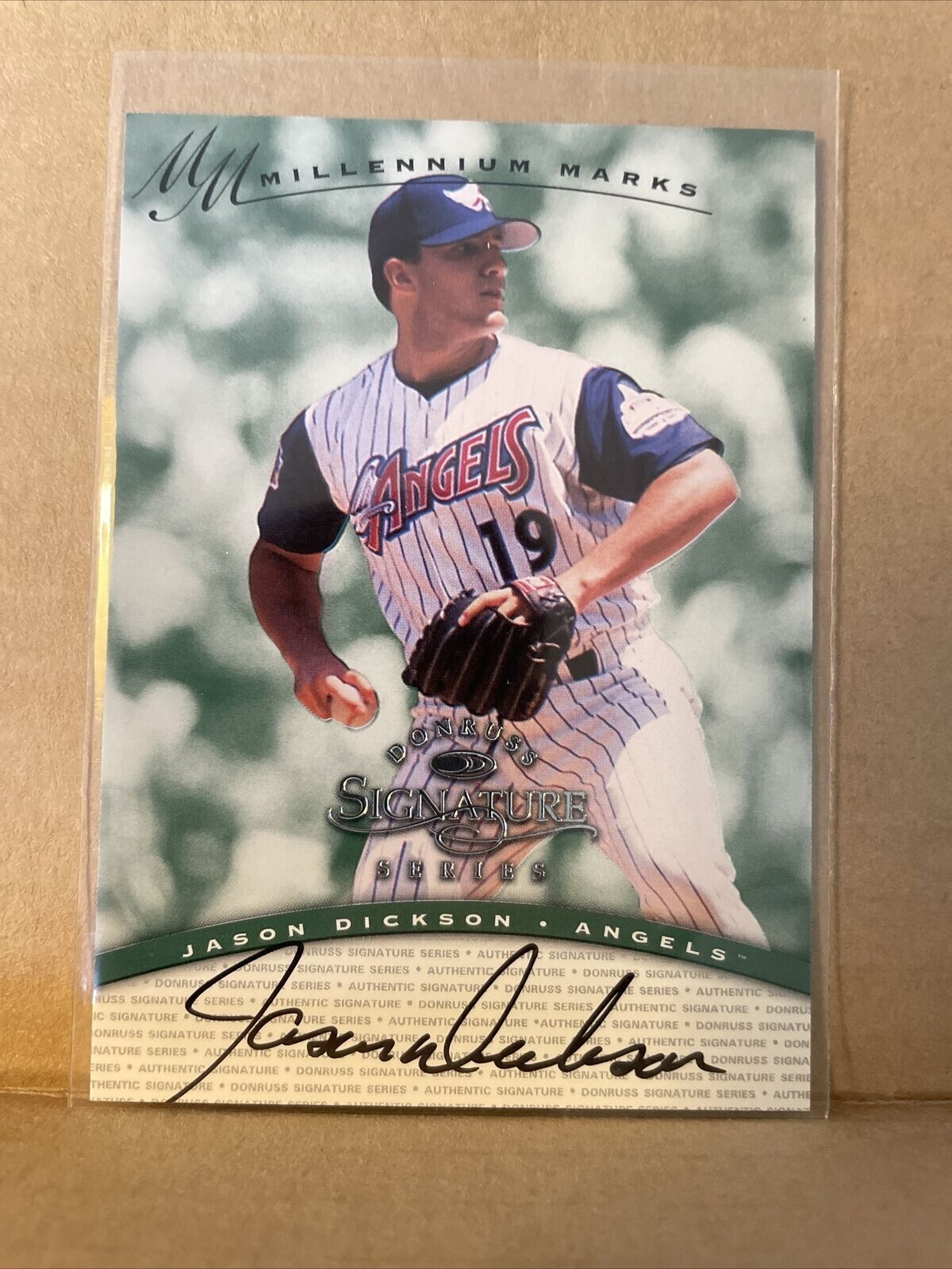1997 Donruss Signature Autographs Millennium #34 Jason Dickson Anaheim ...