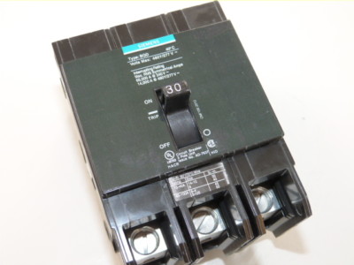 Siemens BQD330 3p 30a 240/480v Circuit Breaker NEW 1yr Warranty | eBay