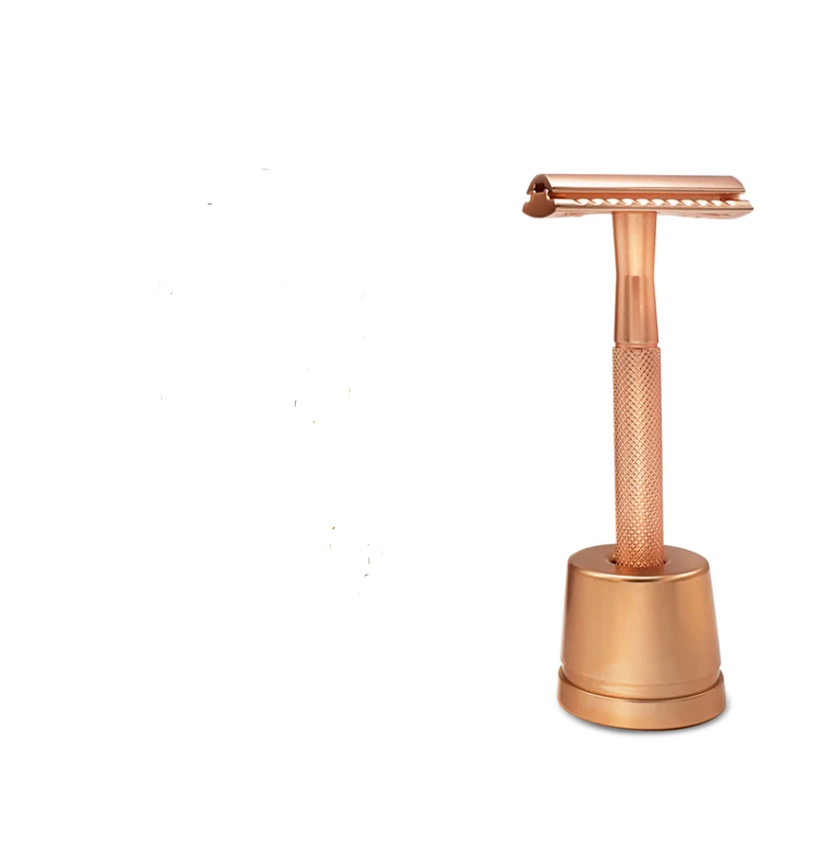 Traditional Classic Rose Gold Double Edge Shaving Safety Razor for ...