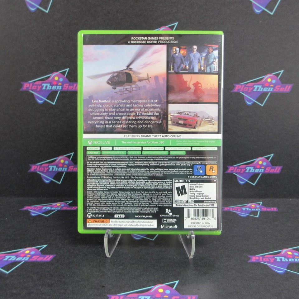 Grand Theft Auto V 5 Xbox 360 + Map - Complete CIB | eBay