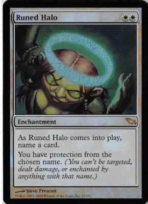 Runed Halo *FOIL Rare* Magic MtG x1 Shadowmoor SP | eBay