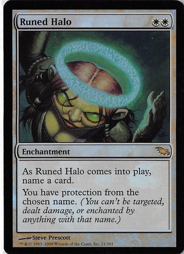 Runed Halo *FOIL Rare* Magic MtG x1 Shadowmoor SP | eBay