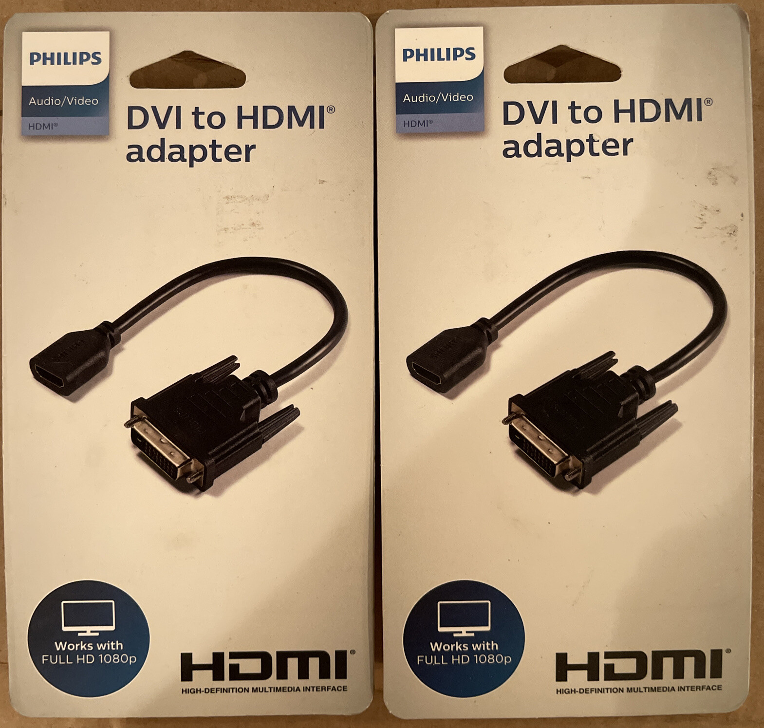 Philips DVI to HDMI Pigtail Adapter Black - NEW Lot Of 2 | eBay
