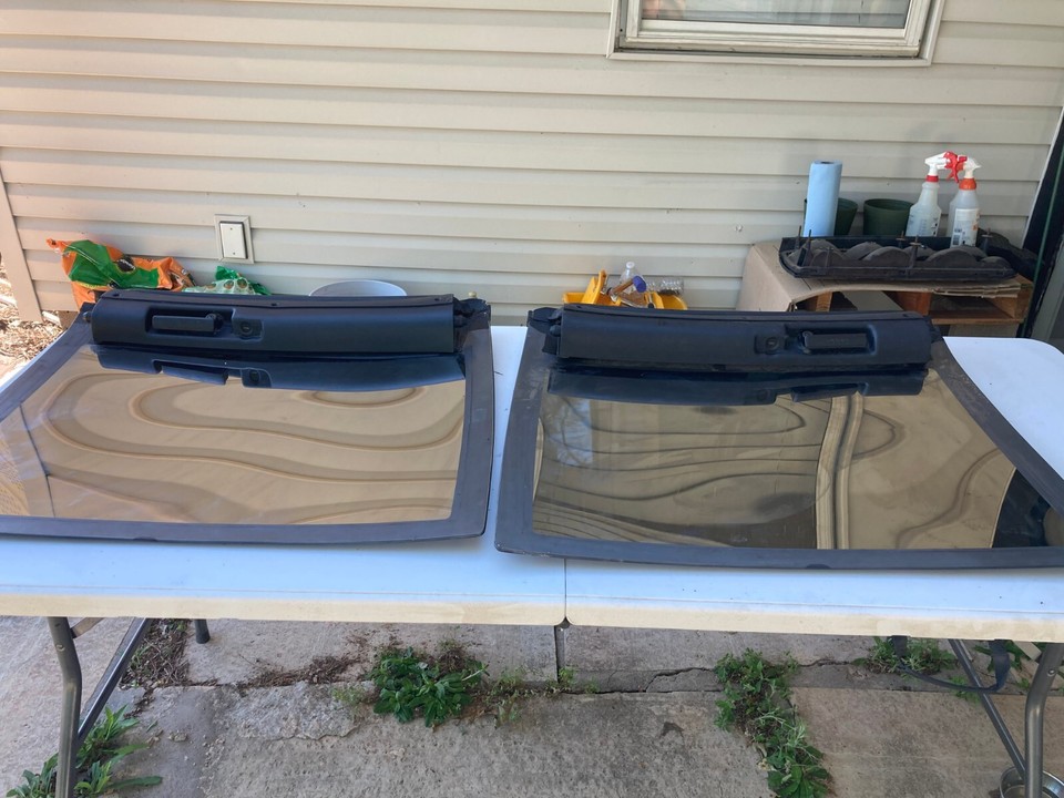 T Top Set 1987-1992 Big Pin Type Camaro, Firebird Trans-Am T-Top Glass ...